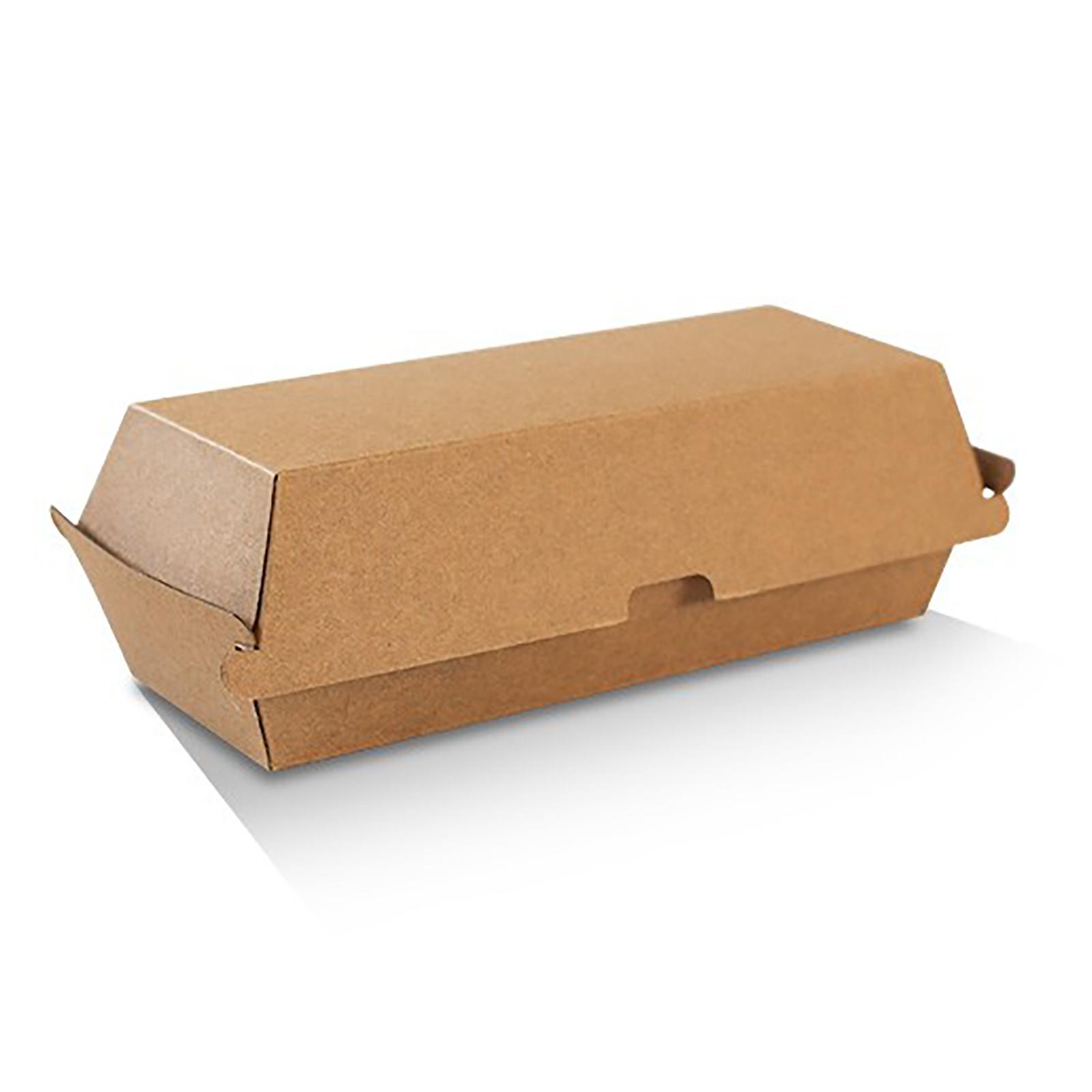 Hot Dog Box/Brown Corrugared Plain/Brown 200pc/ctn | Pac Trading