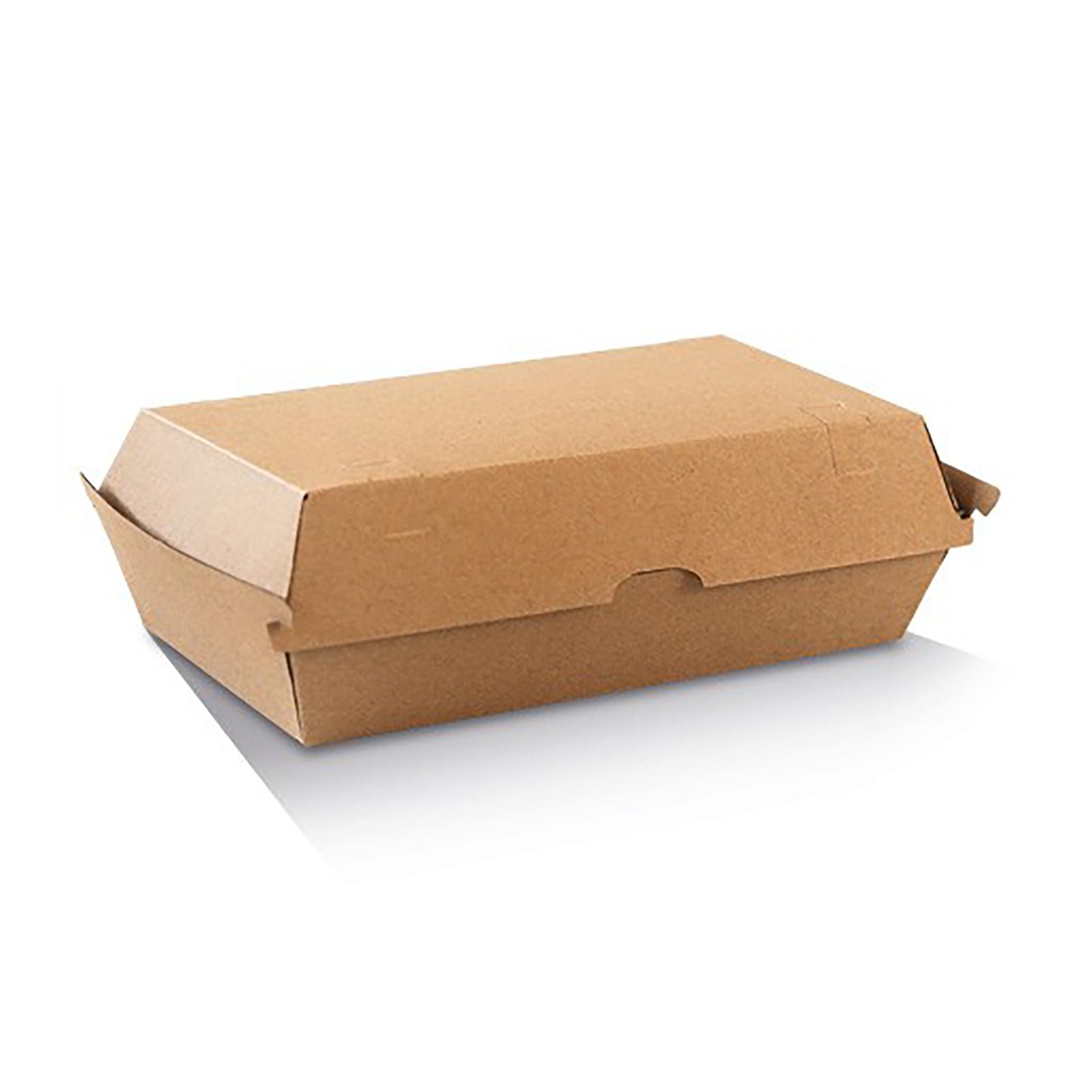 Snack Box-Large/Brown Corrugated Plain/Brown 200pc/ctn | Pac Trading